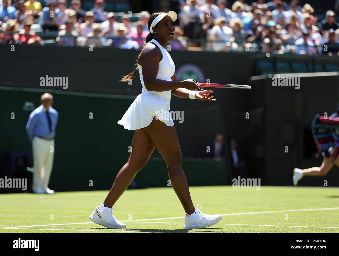 Sloane Stephens on day one of the Wimbledon Championships at the All ...