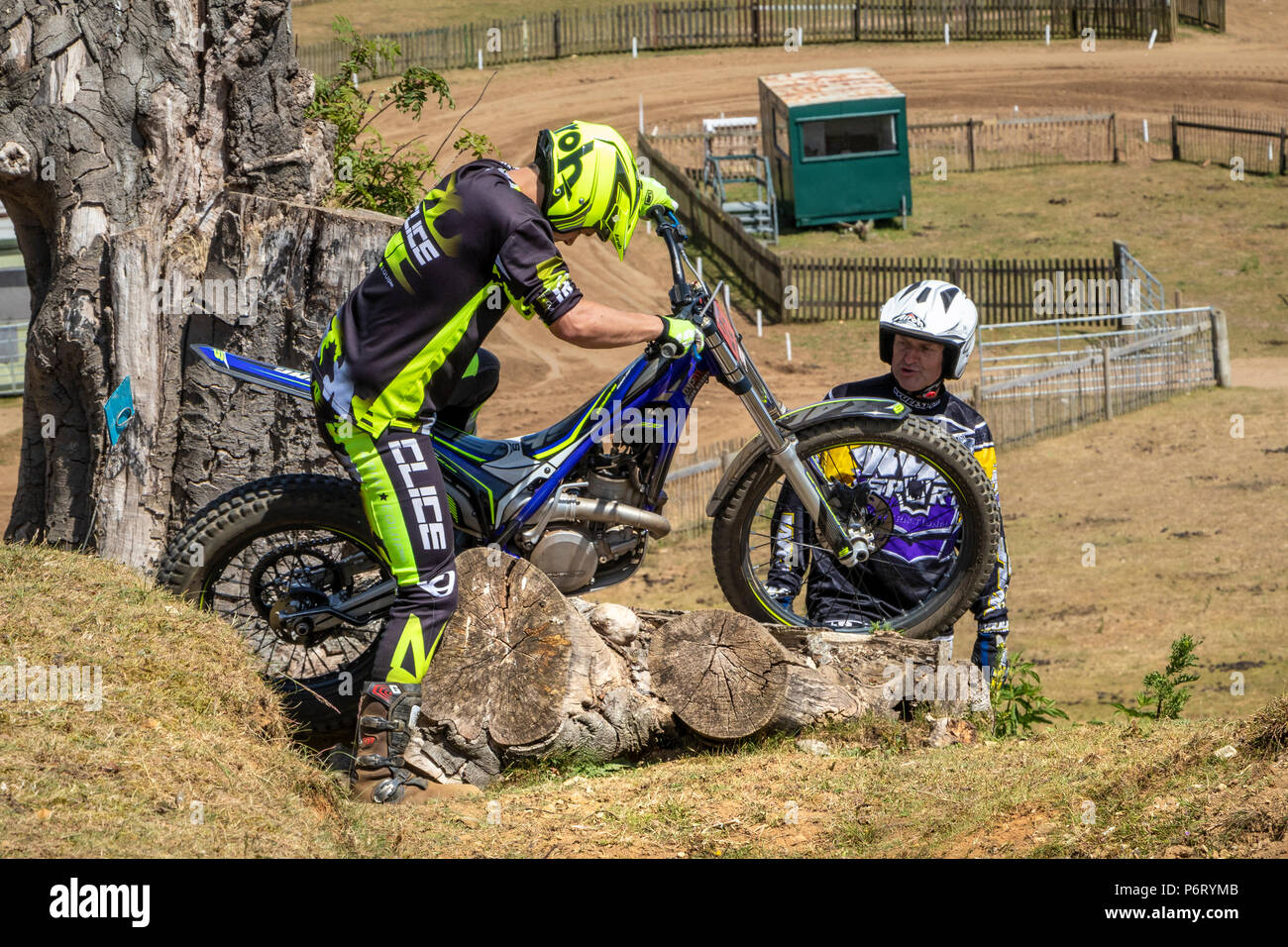 Moto-X Trials event at Cadders Hill, Lyng, Norfolk, UK Stock Photo - Alamy