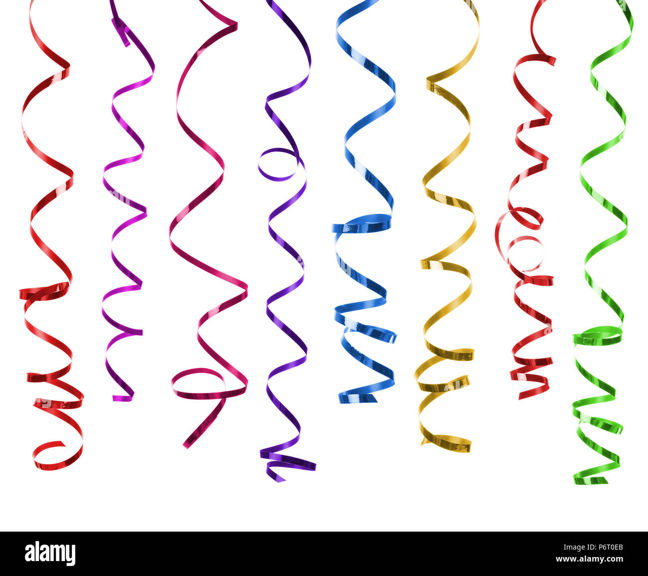 Streamers with confetti Cut Out Stock Images & Pictures - Alamy