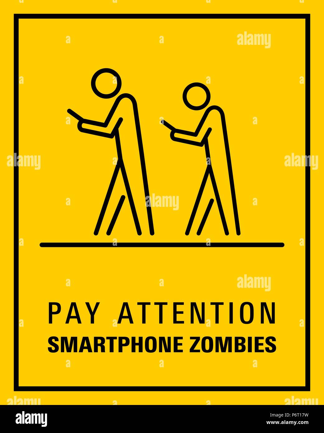 Walk safely Stock Vector Images - Alamy