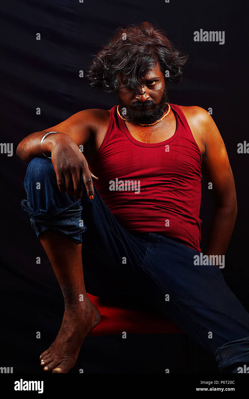 Indian male model with serious look hi-res stock photography and images ...