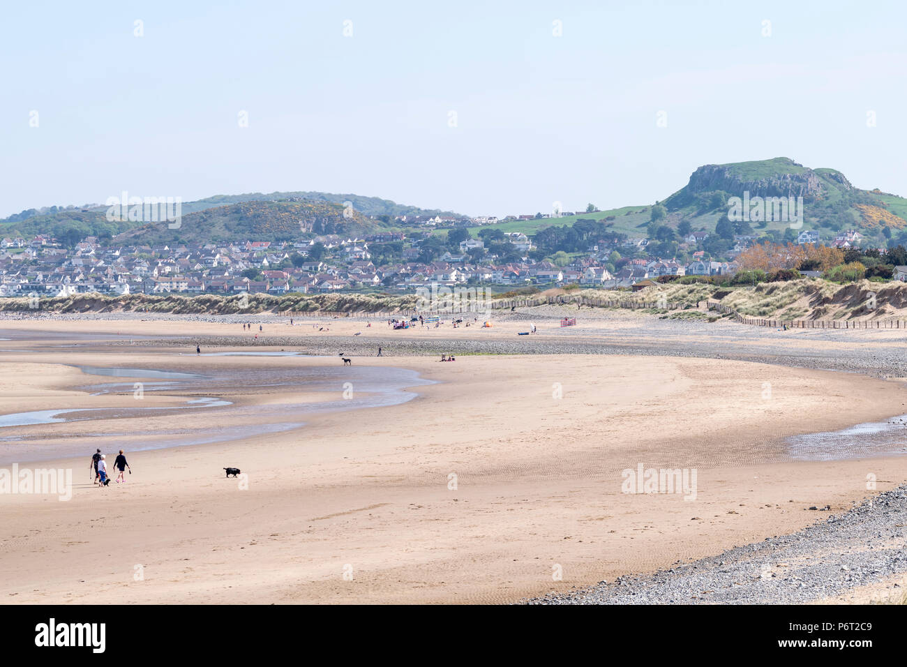 Morfa Conwy beach on the North Wales coast Stock Photo - Alamy