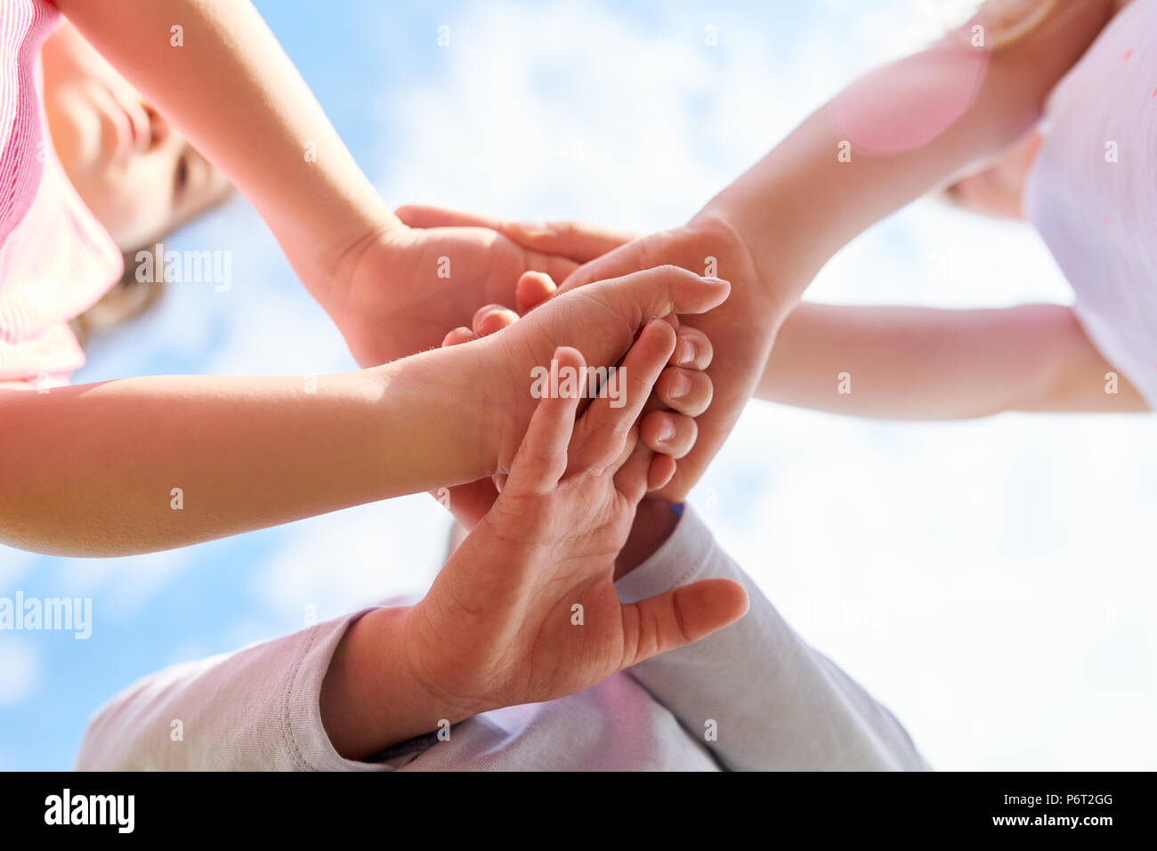 Children huddle hi-res stock photography and images - Alamy