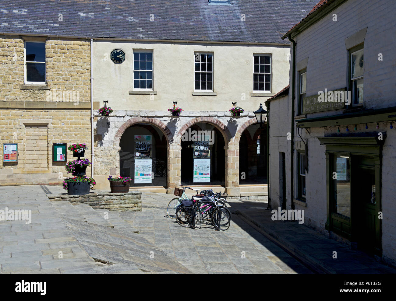 Town Hall, Malton, North Yorkshire, England UK Stock Photo - Alamy