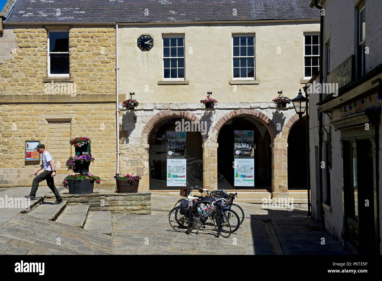 Town Hall, Malton, North Yorkshire, England UK Stock Photo - Alamy