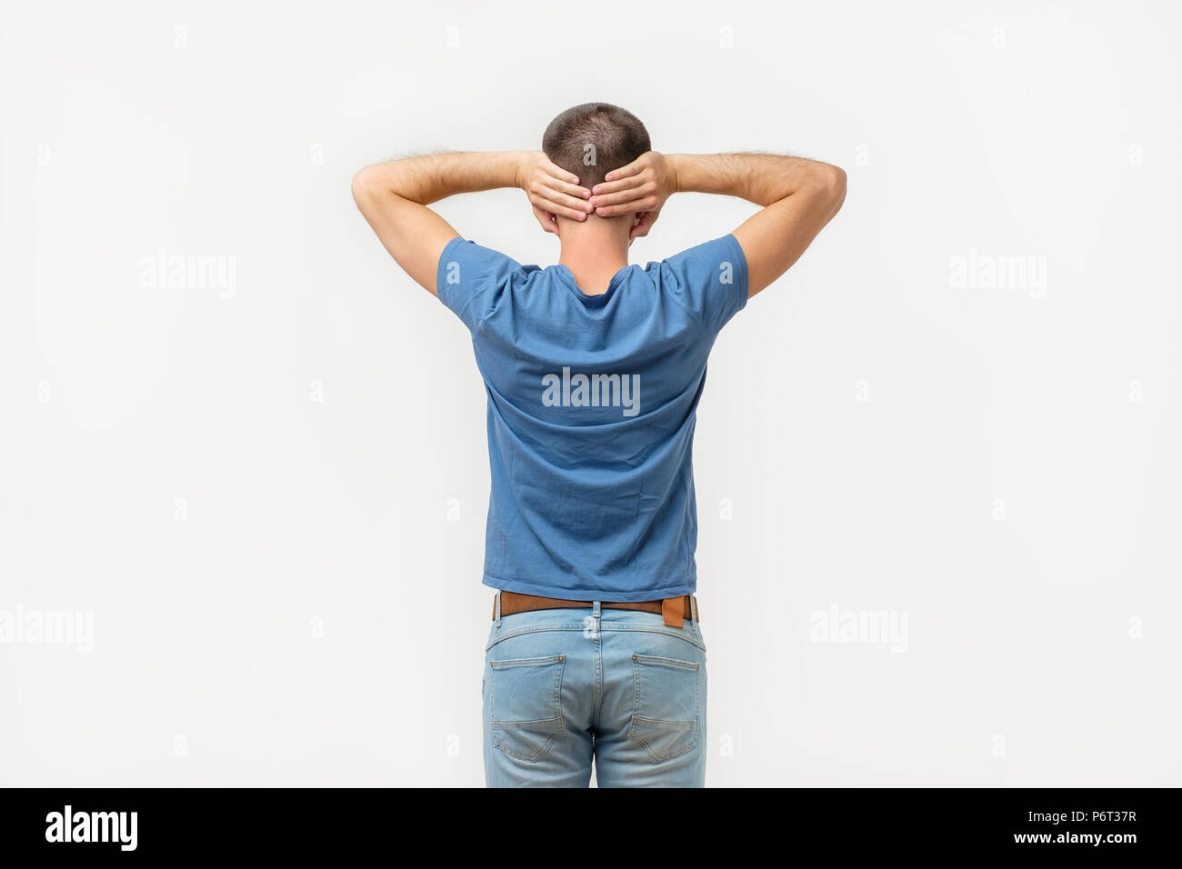 Man turning his back hi-res stock photography and images - Alamy