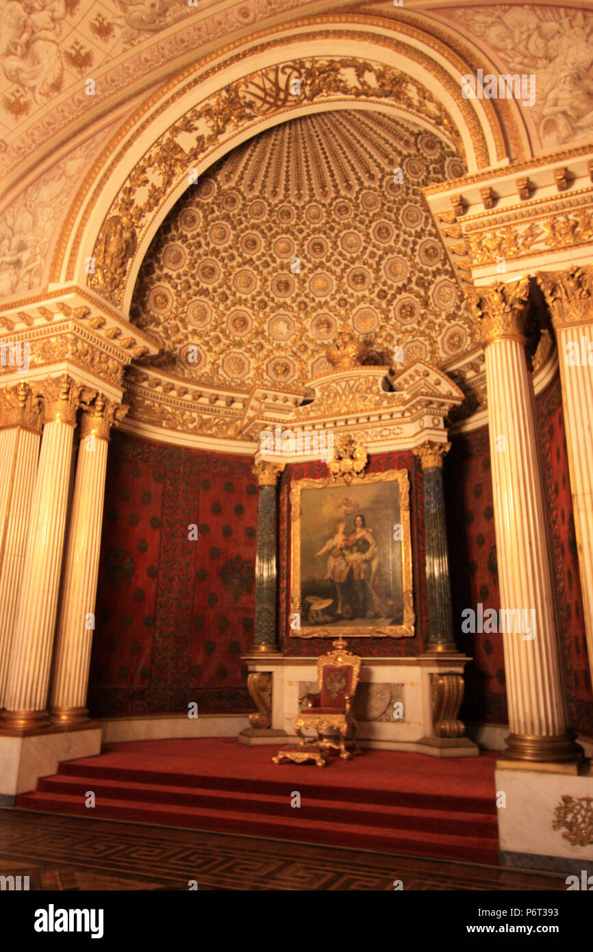 Small Throne Room of Emperor Peter the Great at the State Hermitage ...