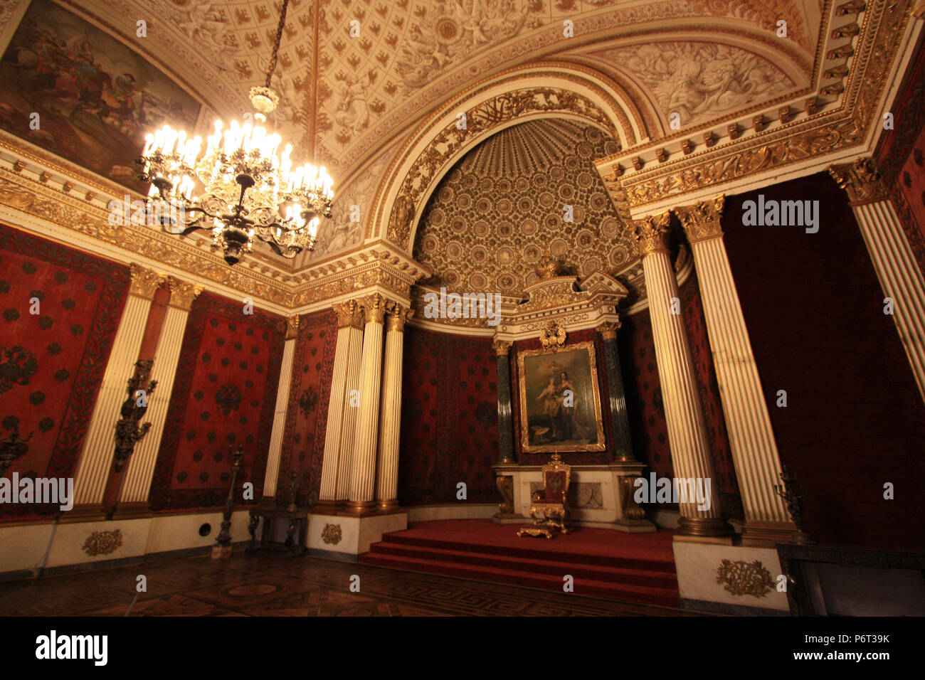Small Throne Room of Emperor Peter the Great at the State Hermitage ...