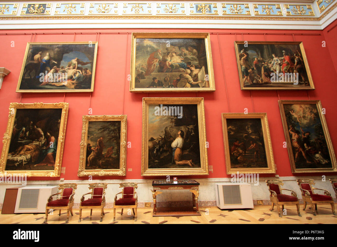 Italian paintings in the Small Italian Skylight Room of the State ...