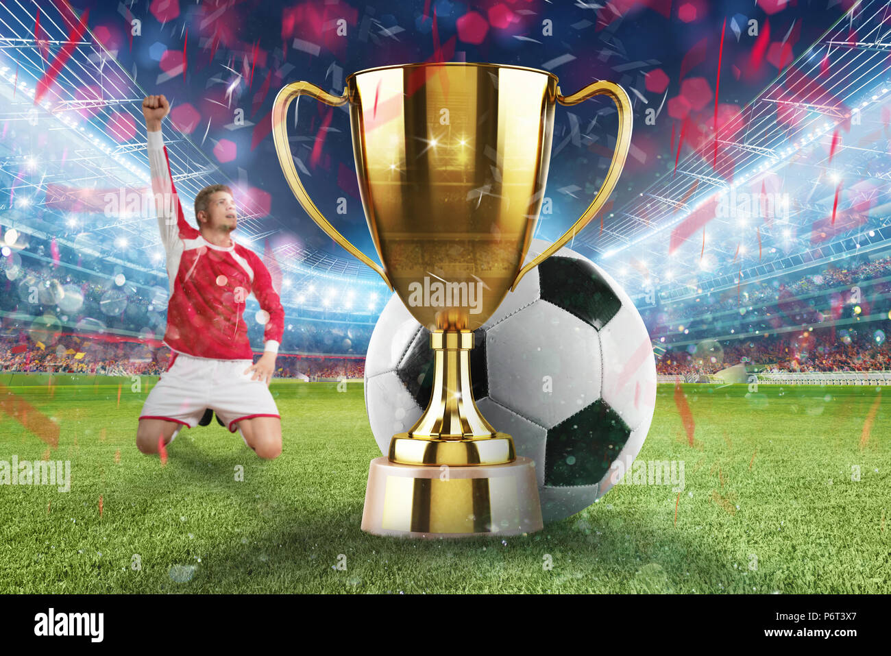 World cup trophy football hi-res stock photography and images - Alamy