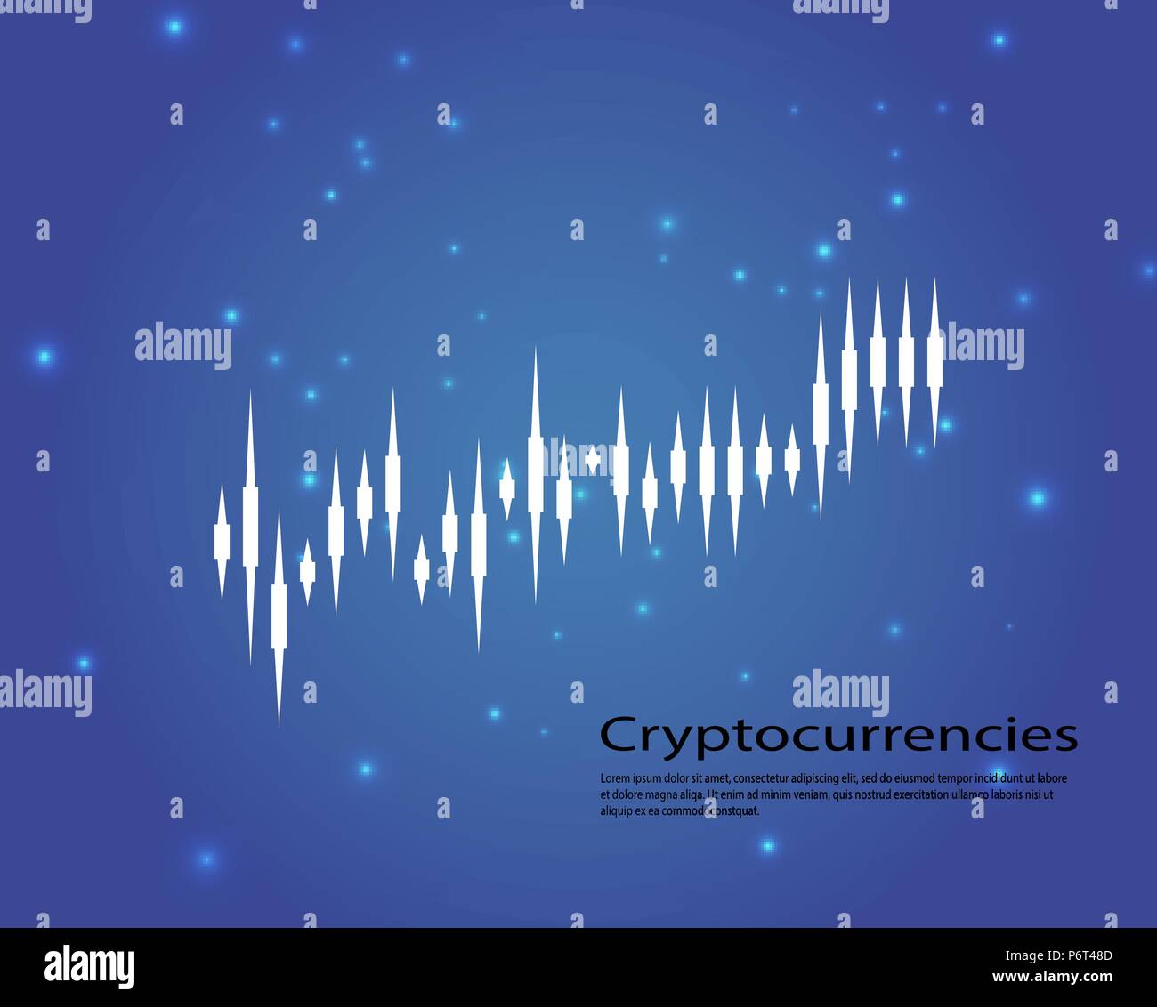 Graph of cryptocurrency. Graphics and analytics of cryptography. vector ...