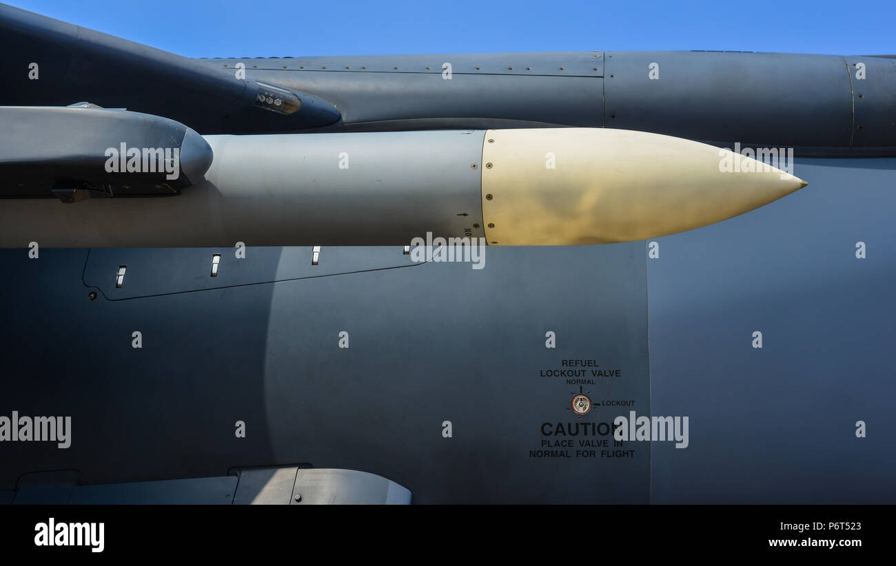 Singapore - Feb 11, 2018. Missiles on fighter aircraft of Singapore Air ...