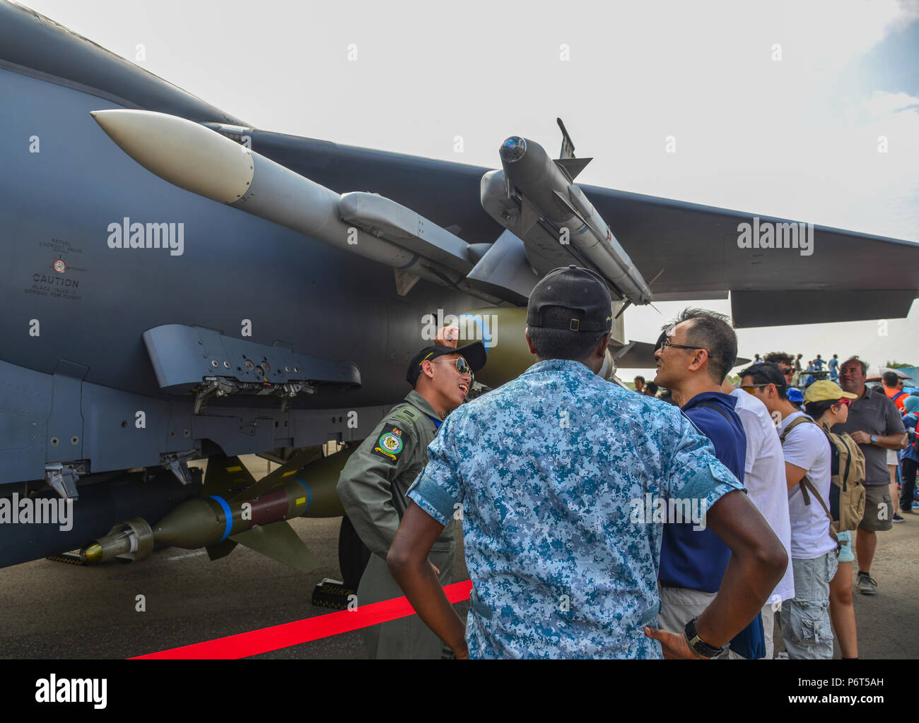 Singapore - Feb 10, 2018. Singapore Air Force (RSAF) soldiers with ...