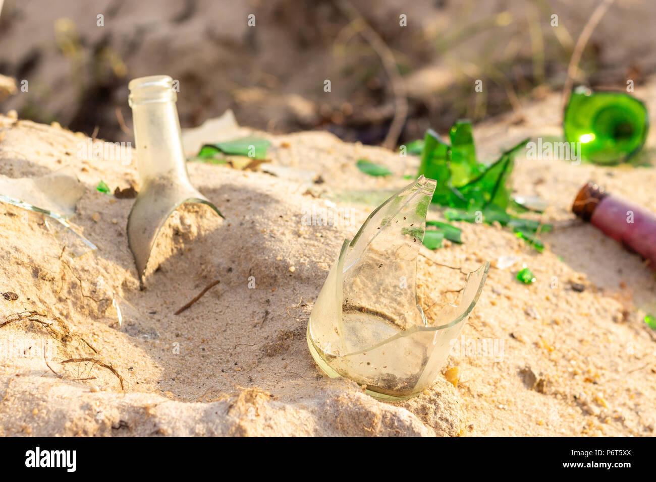 Smashed Beer Bottles High Resolution Stock Photography and Images - Alamy