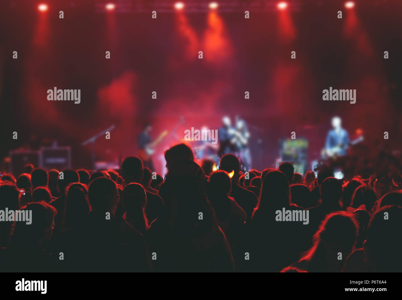 Crowd of people in a concert Stock Photo - Alamy