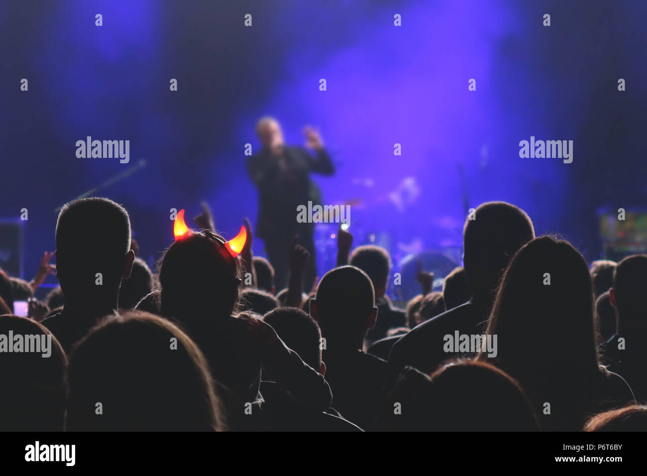 Crowd of people in a concert Stock Photo - Alamy