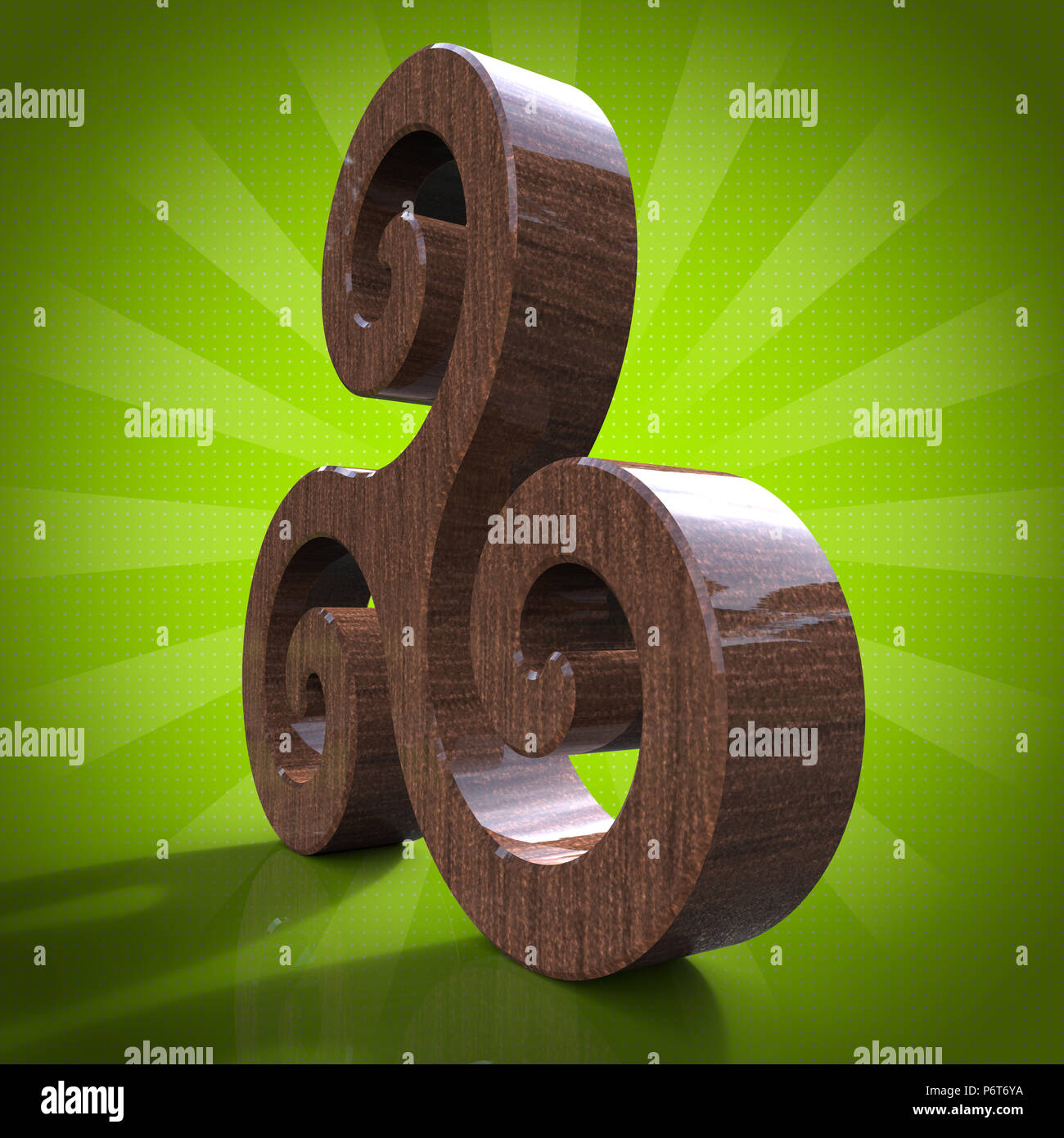Triskel - 3D Illustration Stock Photo - Alamy