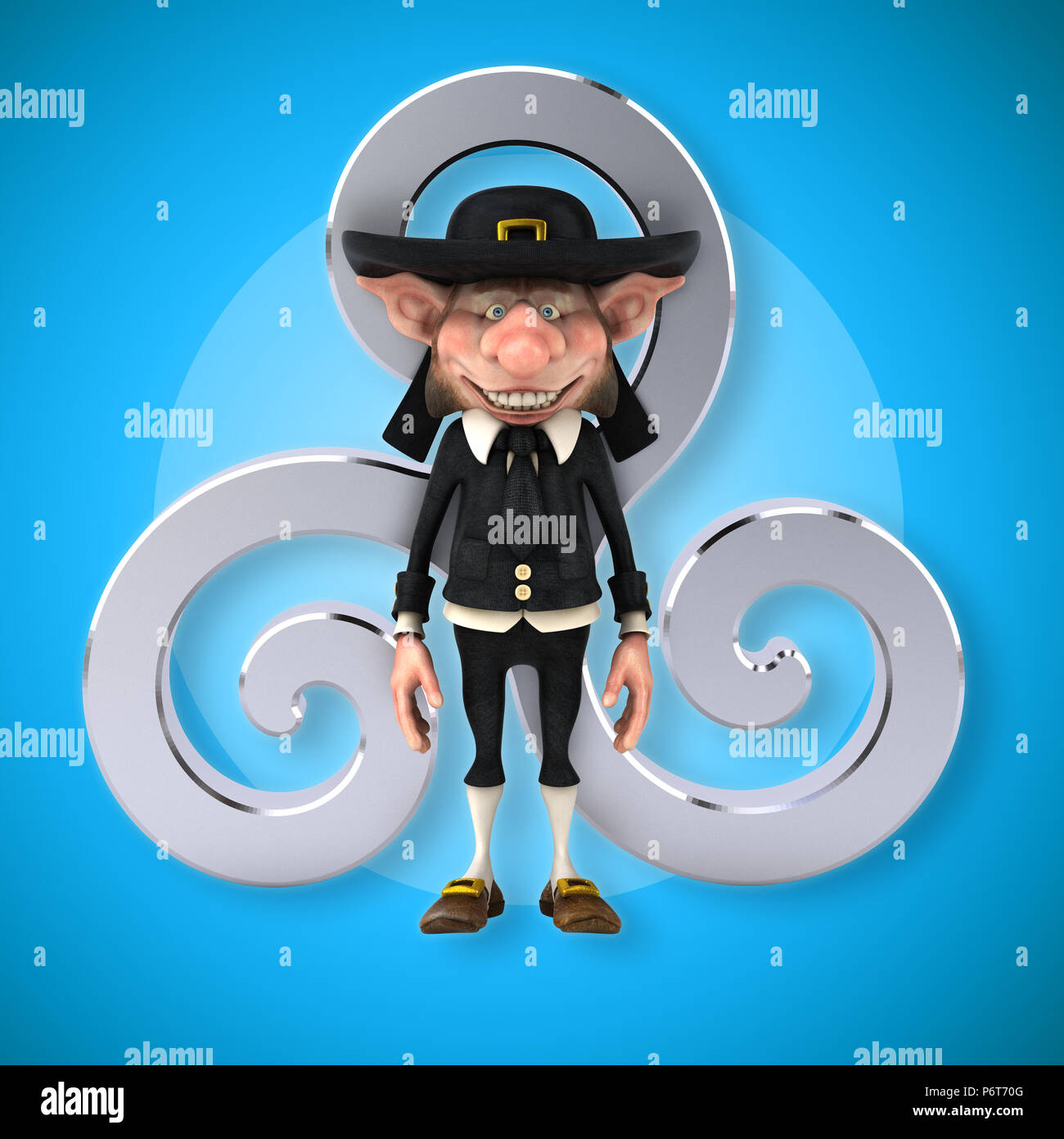 Fun Korrigan - 3D Illustration Stock Photo - Alamy