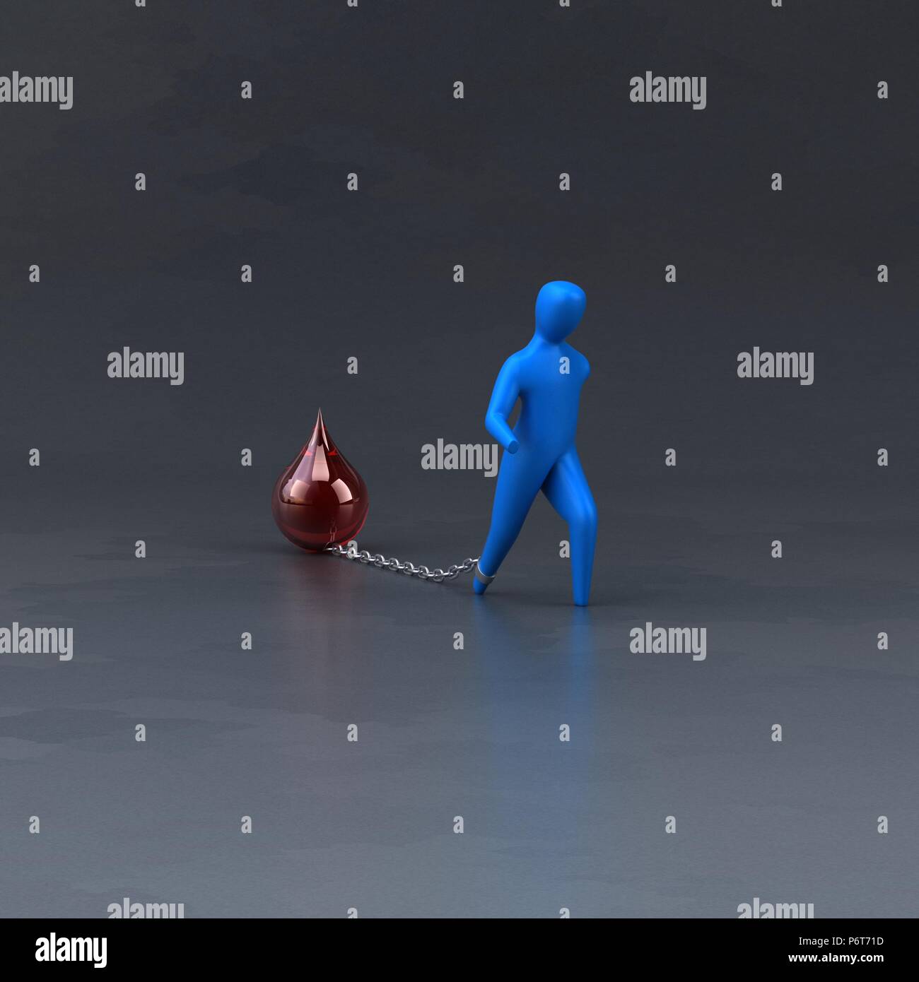 Burden symbol - 3D Illustration Stock Photo - Alamy