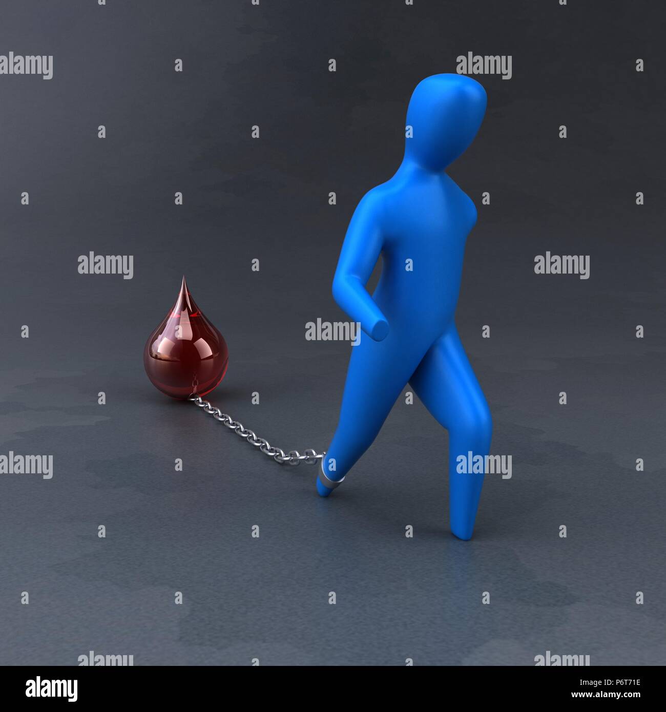 Burden symbol - 3D Illustration Stock Photo - Alamy