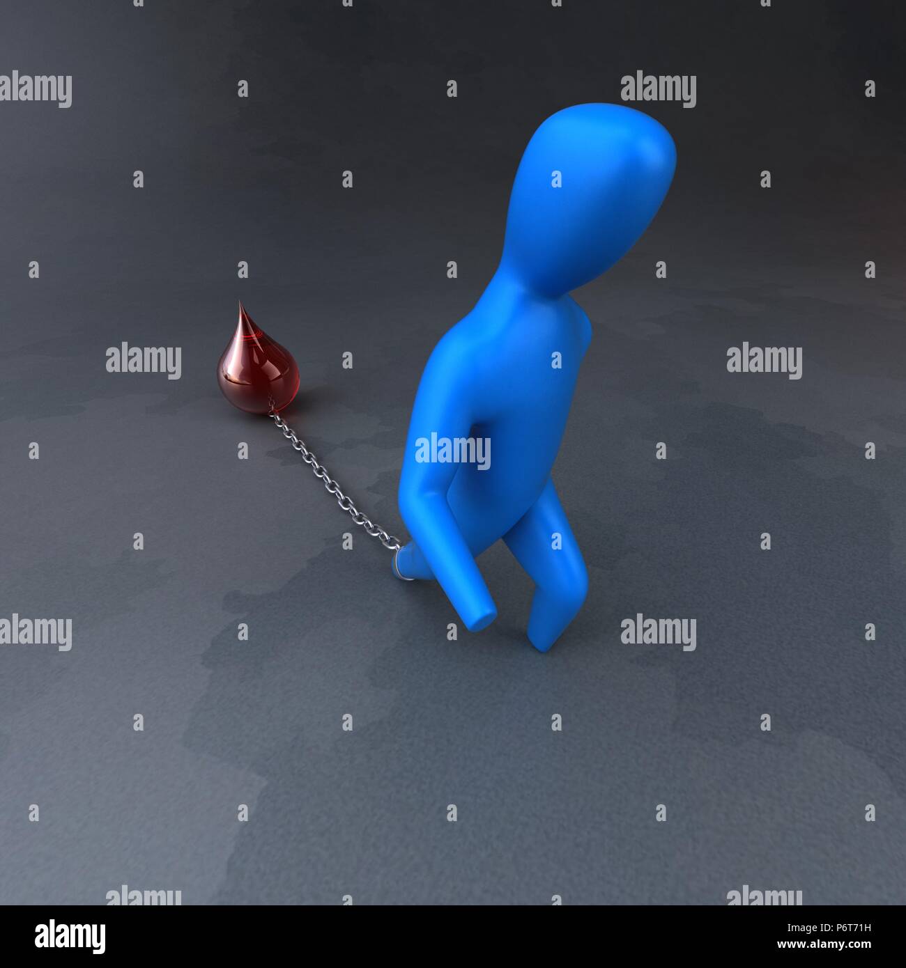 Burden symbol - 3D Illustration Stock Photo - Alamy