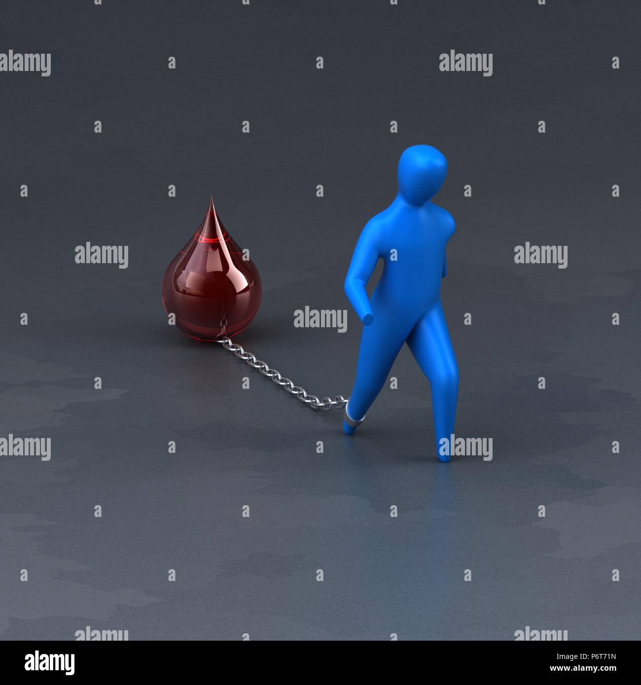 Burden symbol - 3D Illustration Stock Photo - Alamy