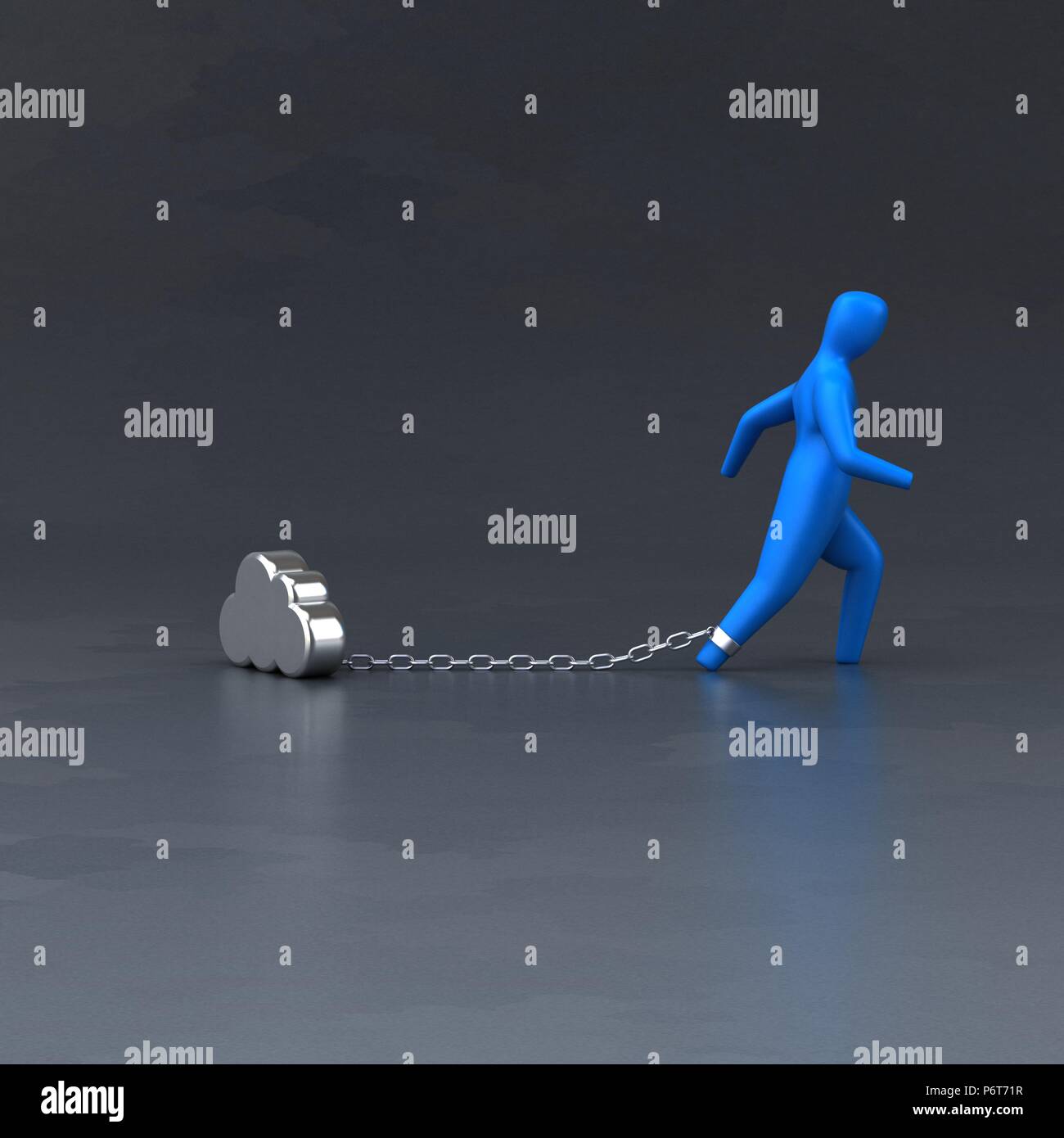 Burden symbol - 3D Illustration Stock Photo - Alamy