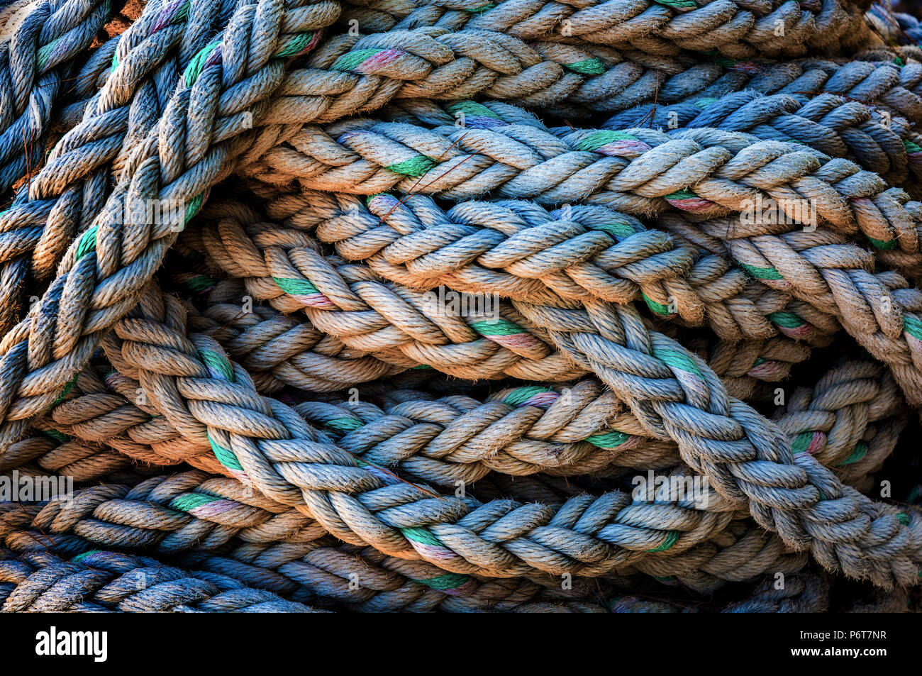 Rope wrapped pile hi-res stock photography and images - Alamy