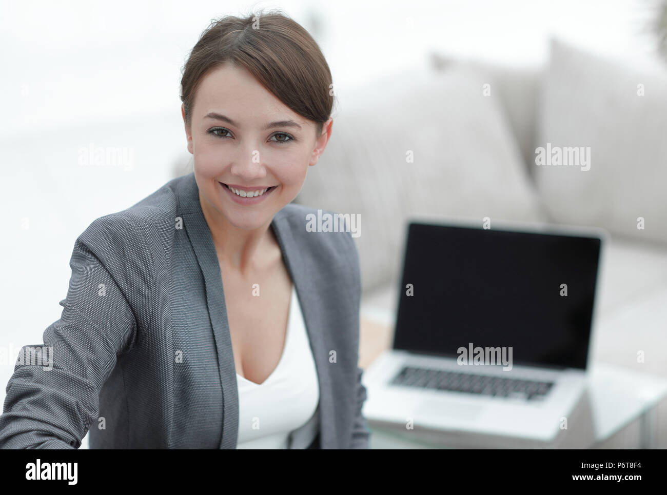 closeup portrait of a female psychologist in her private office Stock ...
