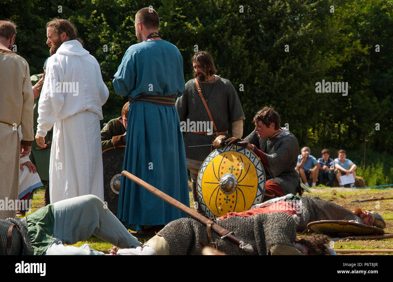 Reconstruction of an anglo saxon hi-res stock photography and images ...