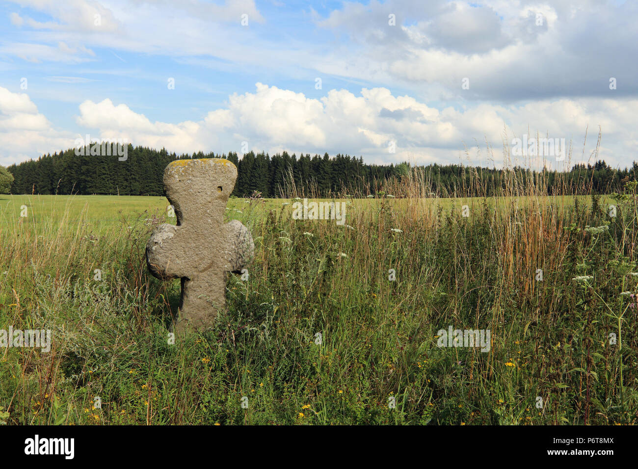 Conciliation cross - stone cross built on the place, where he became a ...