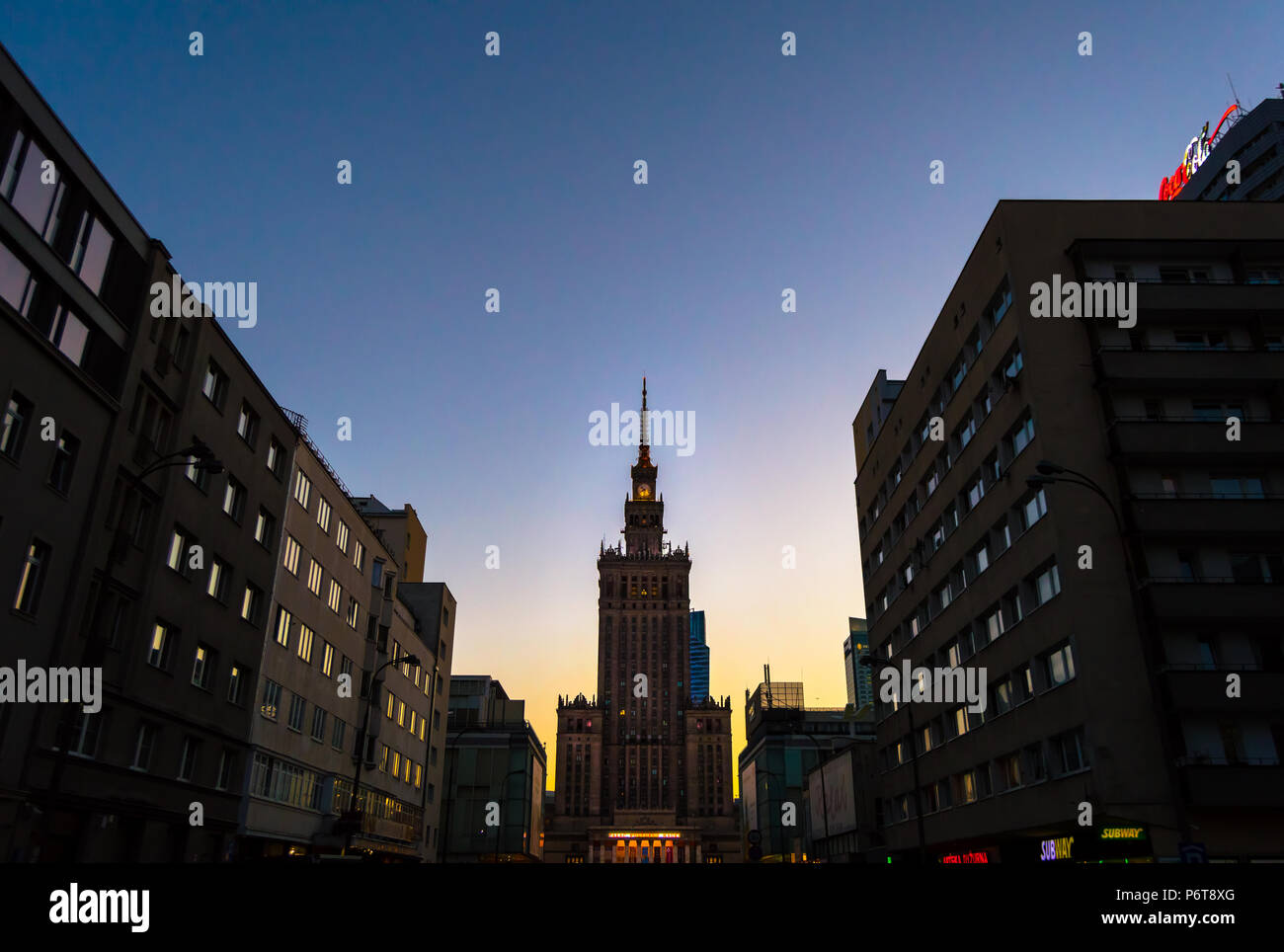 Palace of Culture and Science, the tallest building in Warsaw, Poland ...