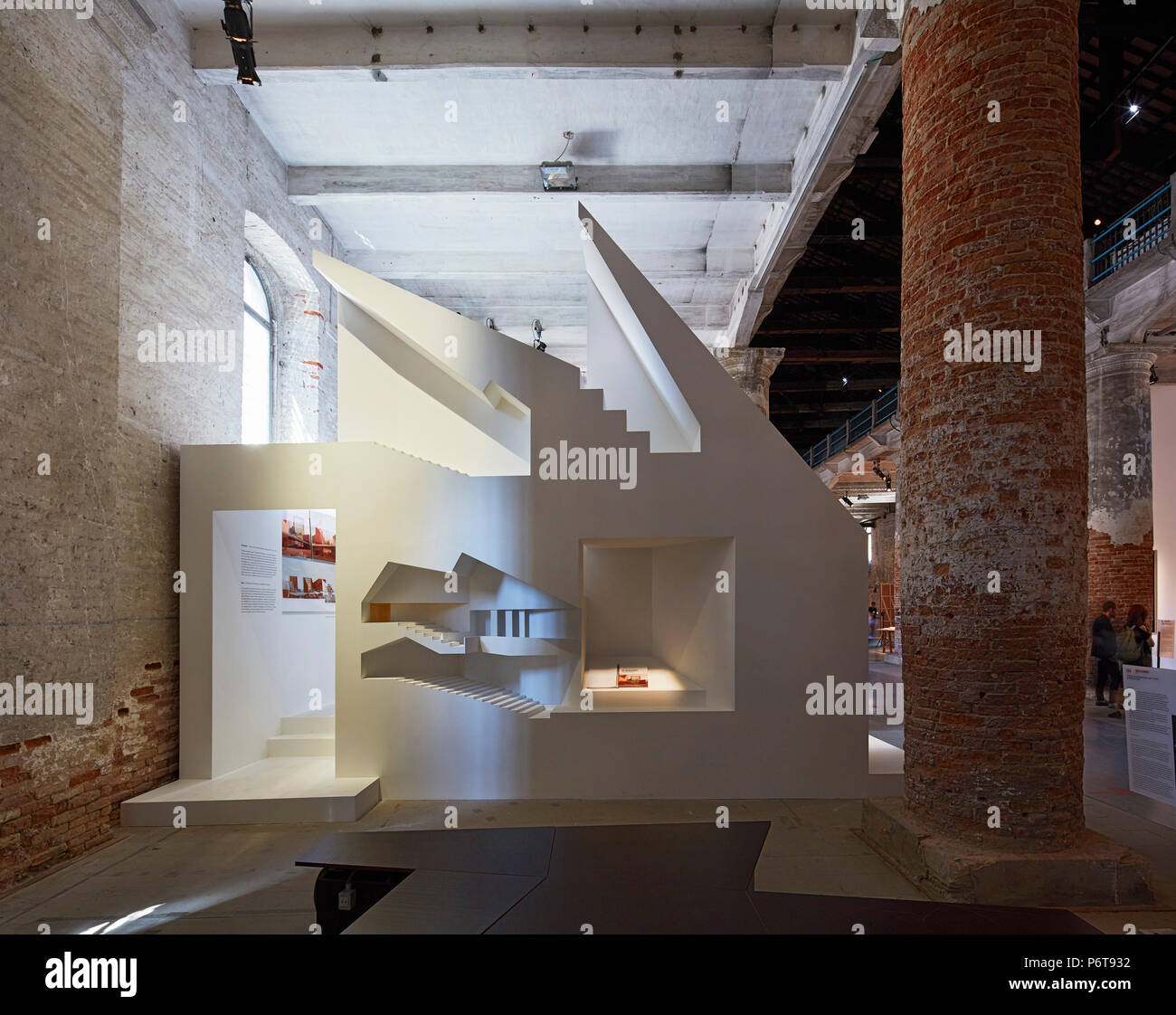 Side view O'Donnell + Tuomey installation inside the Corderie. Venice ...