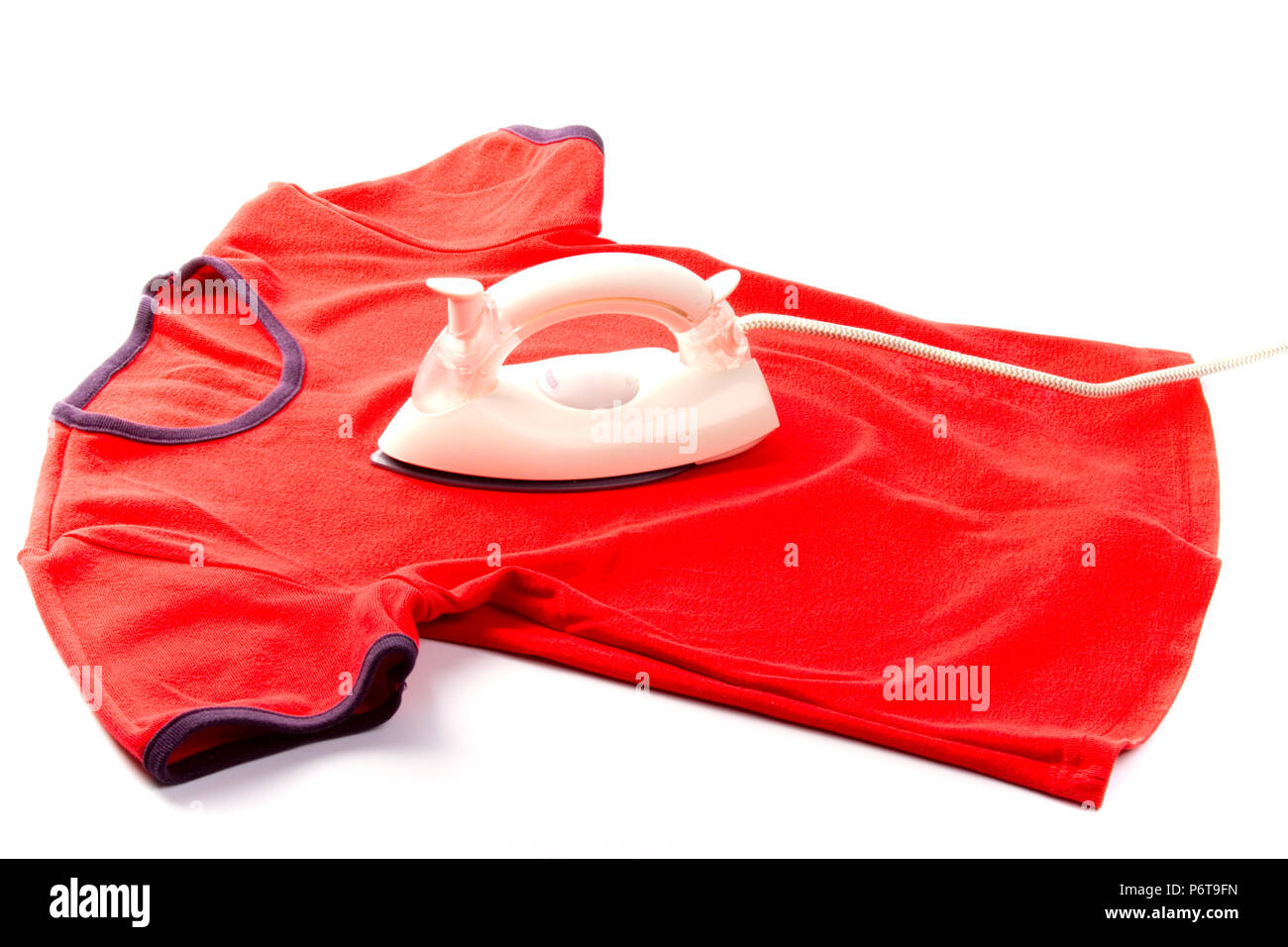 Electric iron cloth closeup Cut Out Stock Images & Pictures - Alamy