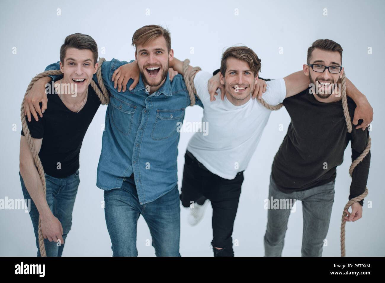 team of trusted friends .the concept of friendship Stock Photo - Alamy