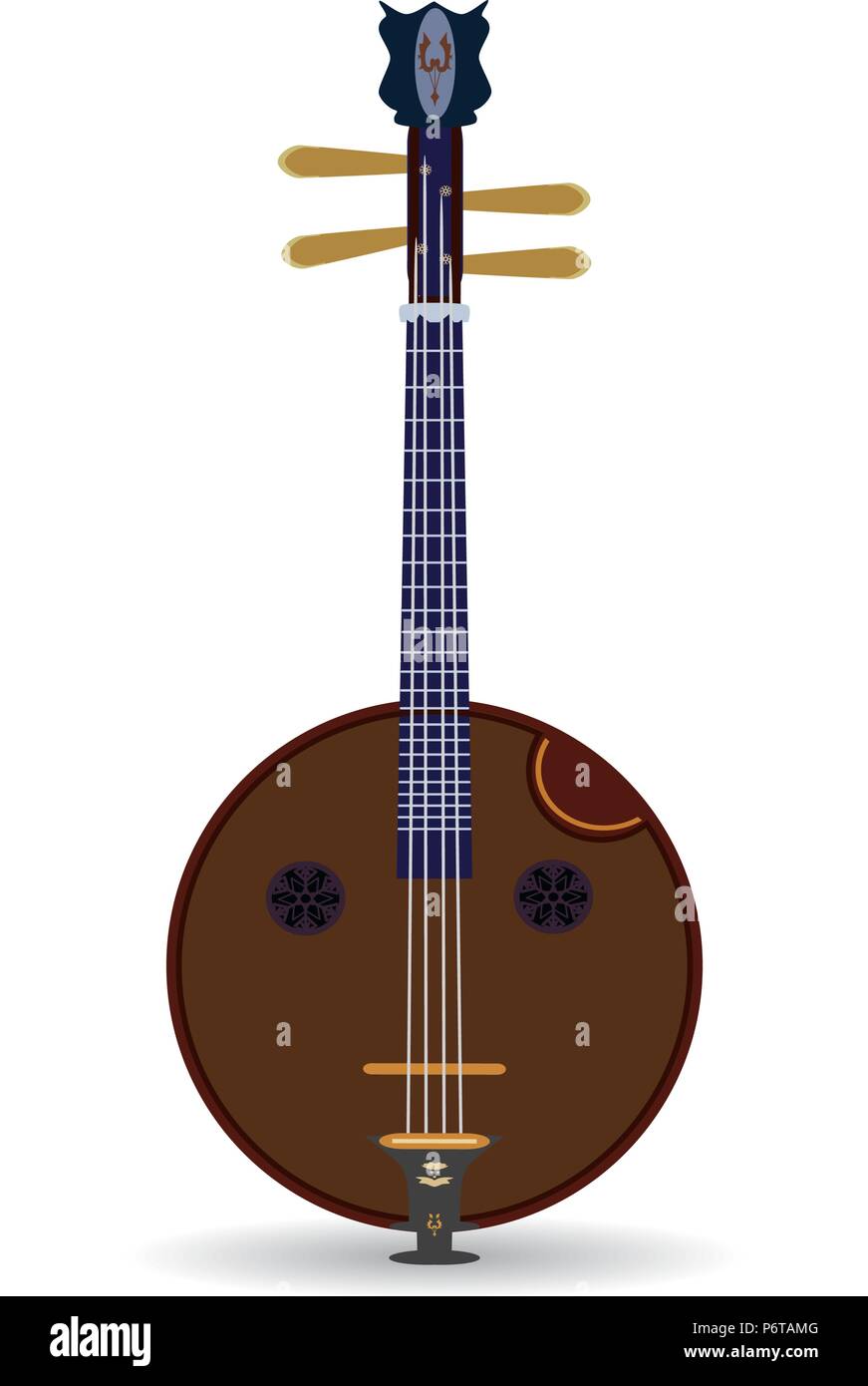 Medieval musical instrument illustration vector hi-res stock ...