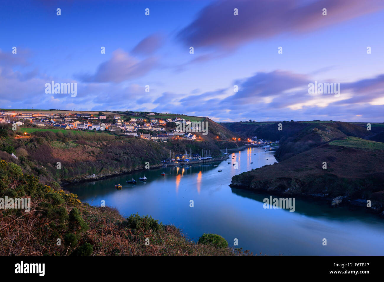 Solva St Brides Bay Pembrokeshire Wales Stock Photo - Alamy