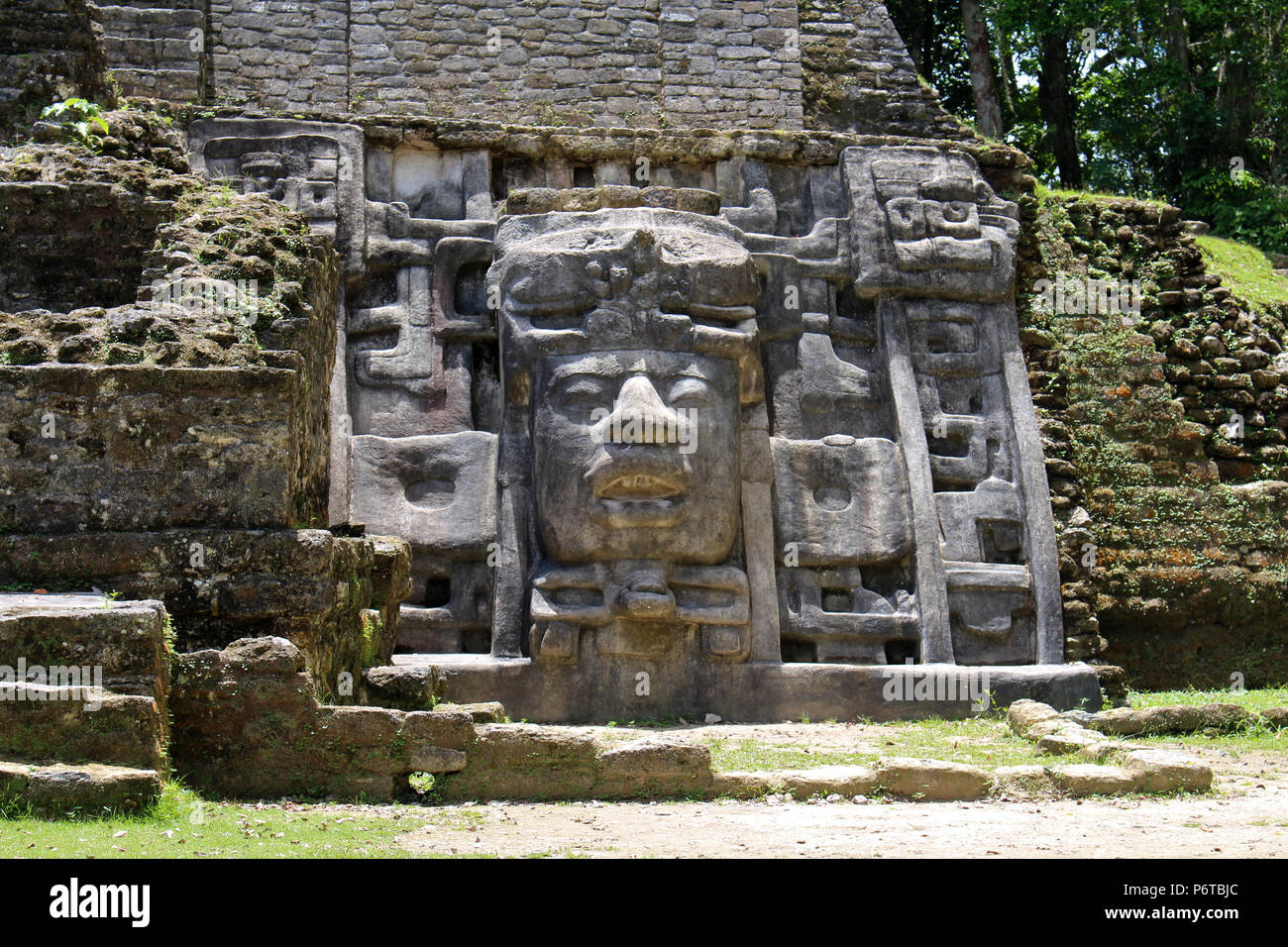 Beautiful Lamanai Mayan Ruins in Belize Stock Photo - Alamy