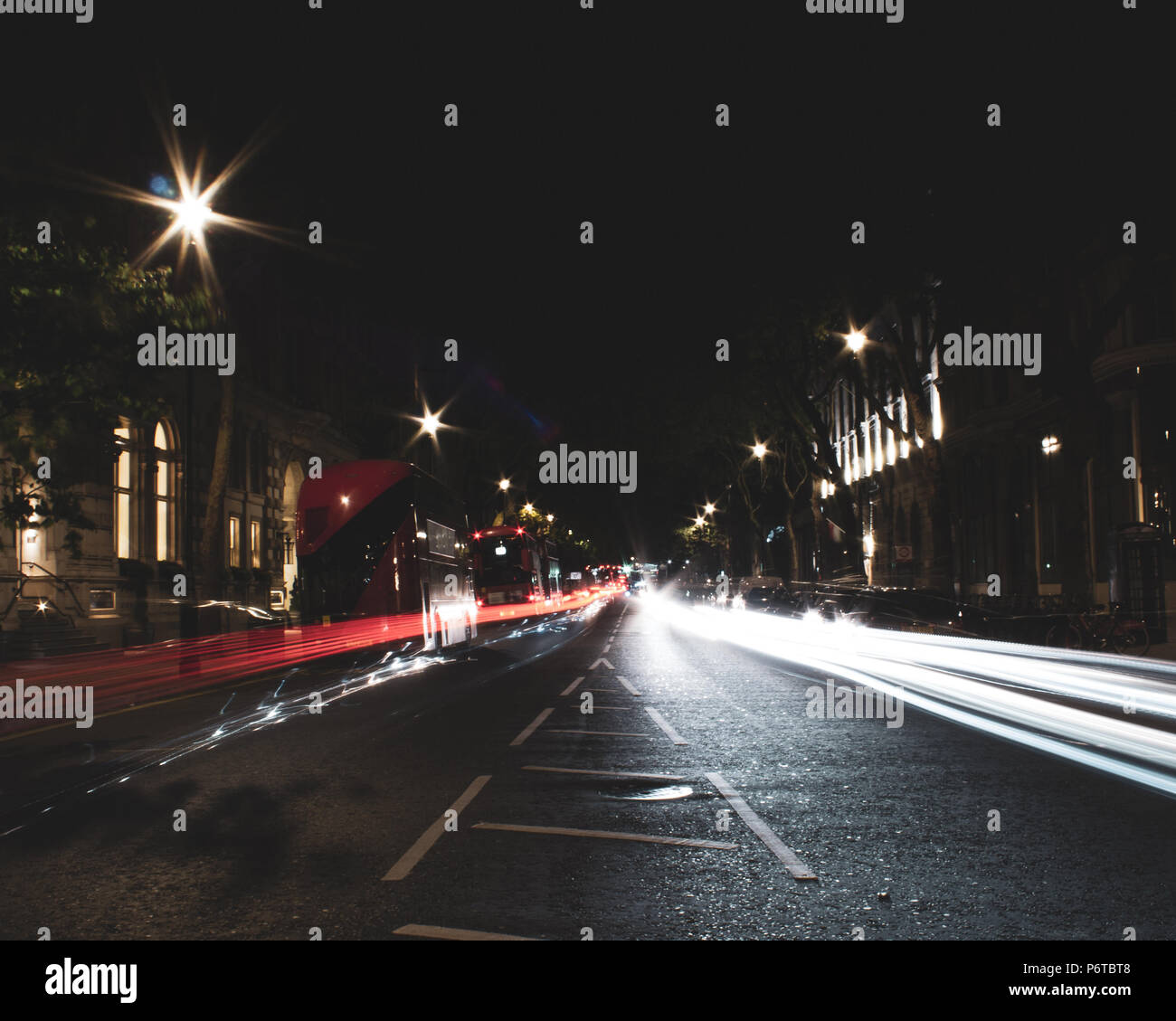 Road Light Trails Stock Photo - Alamy