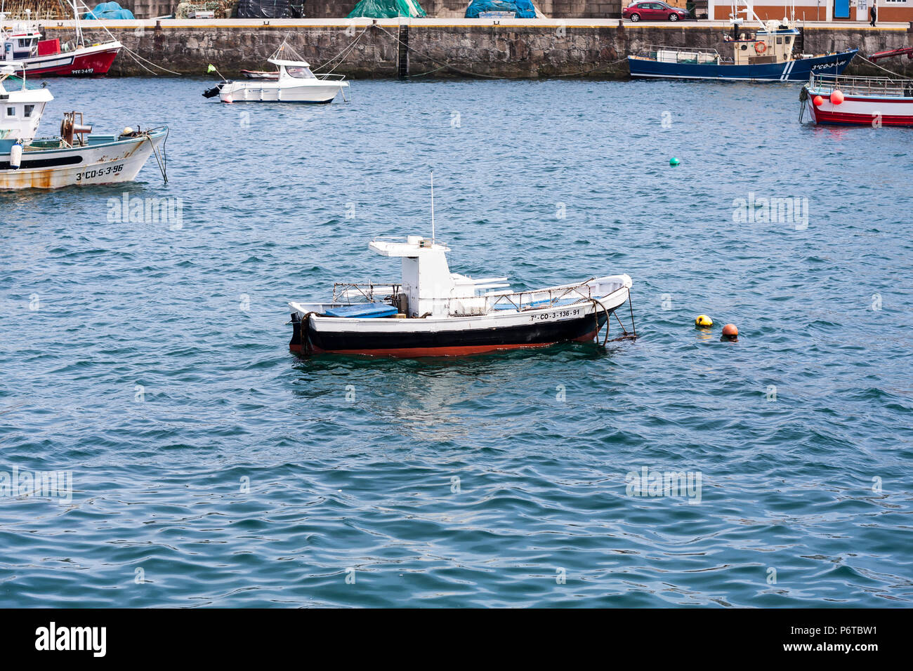 fishing port with traditional fishing boats Stock Photo - Alamy