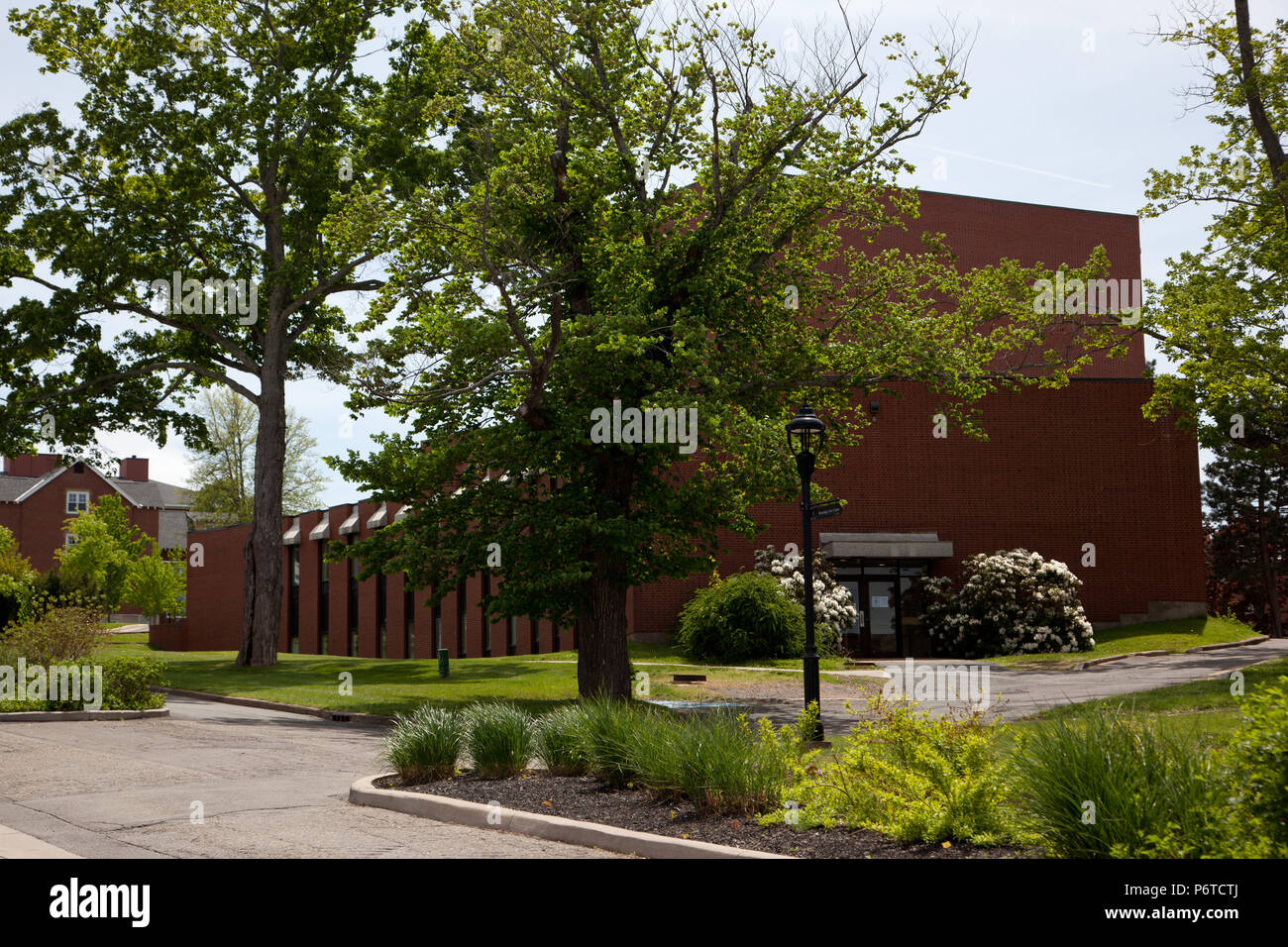 June 3, 2018- Wolfville, Nova Scotia: Lower view of Acadia University's ...