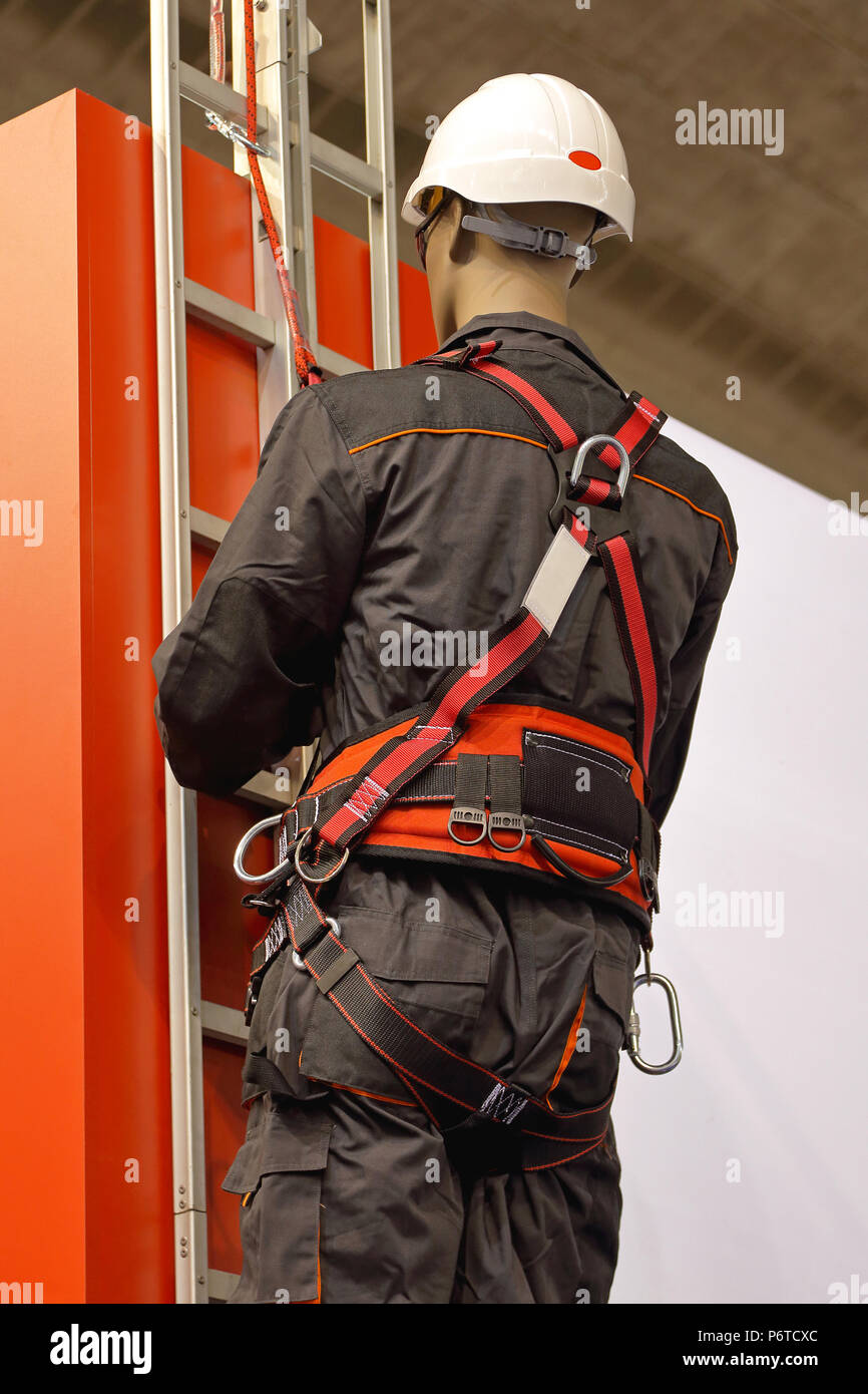 Ladder safety belt hi-res stock photography and images - Alamy