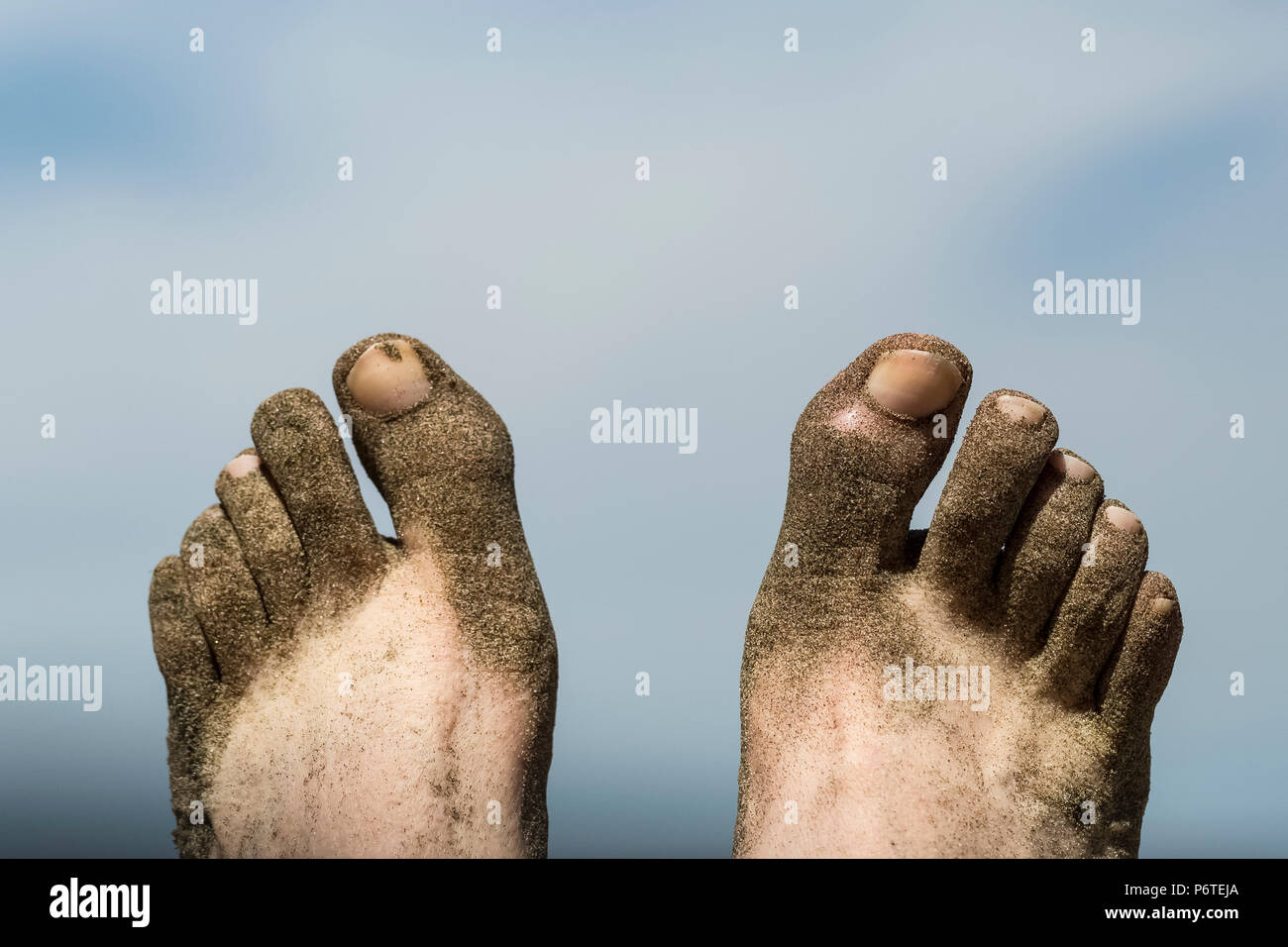 Dirty feet and toes hi-res stock photography and images - Alamy
