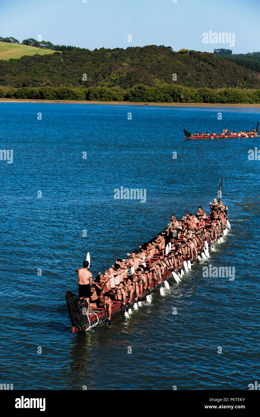 Maori canoe paddle hi-res stock photography and images - Alamy