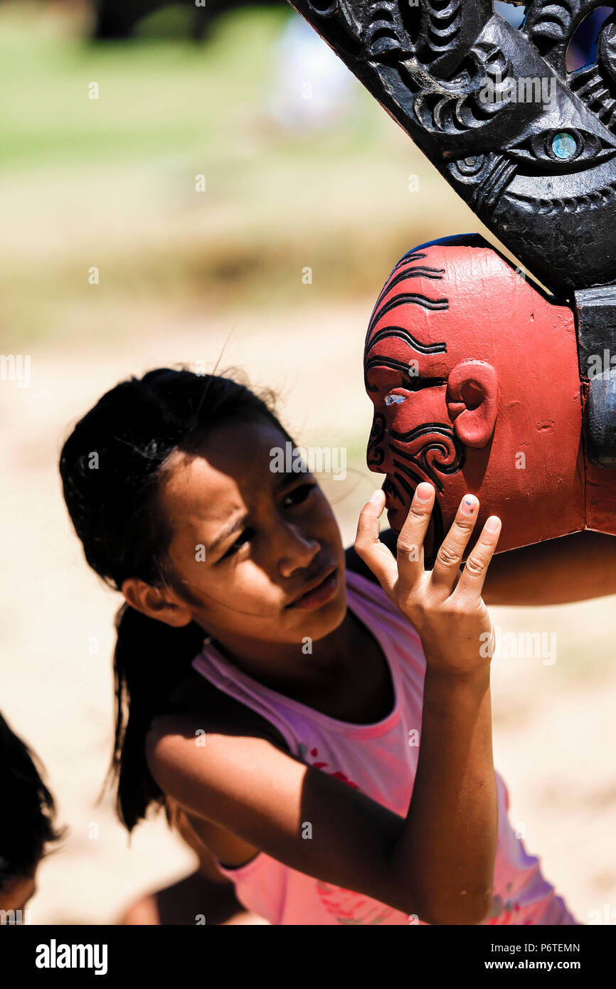 Maori new zealand children hi-res stock photography and images - Alamy