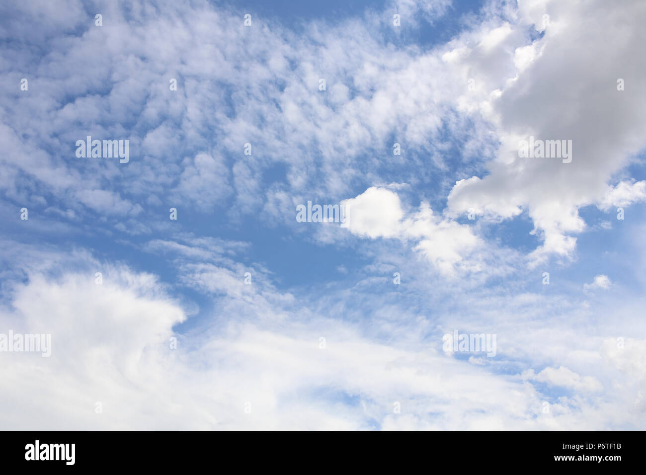 Blue sky with beautiful clouds Stock Photo - Alamy