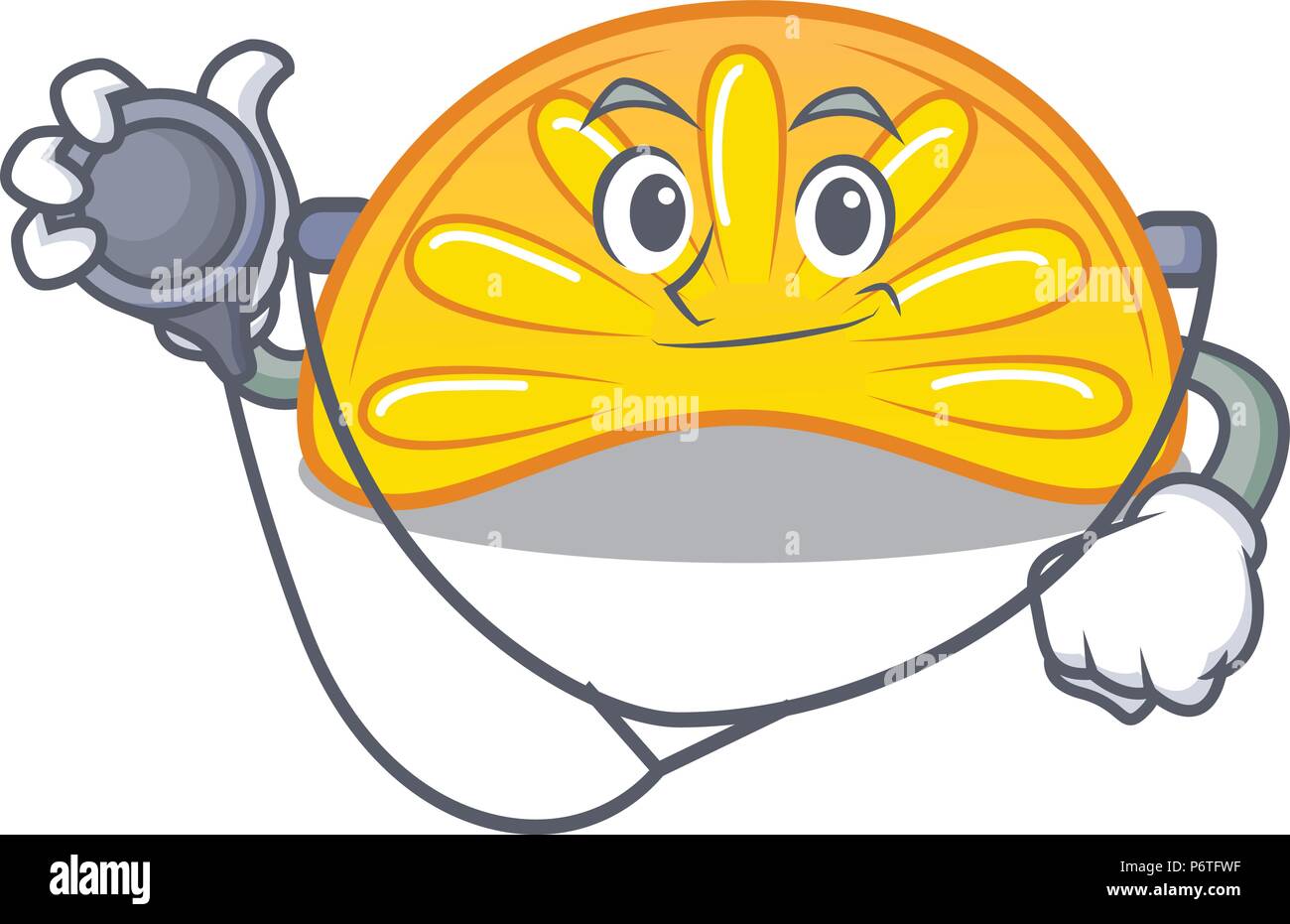 Doctor orange jelly candy character cartoon Stock Vector Image & Art ...