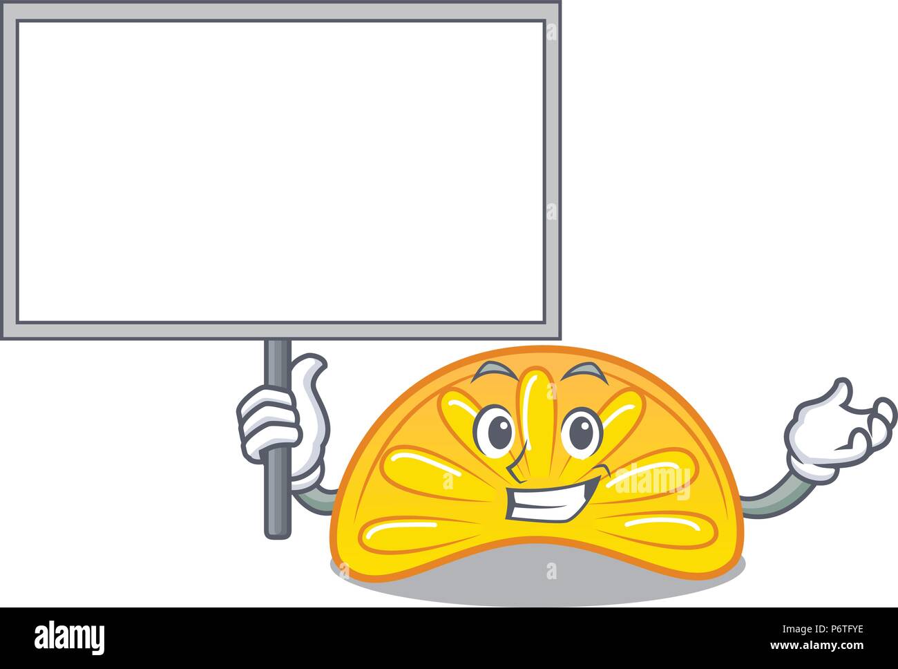 Bring board orange jelly candy character cartoon Stock Vector Image ...