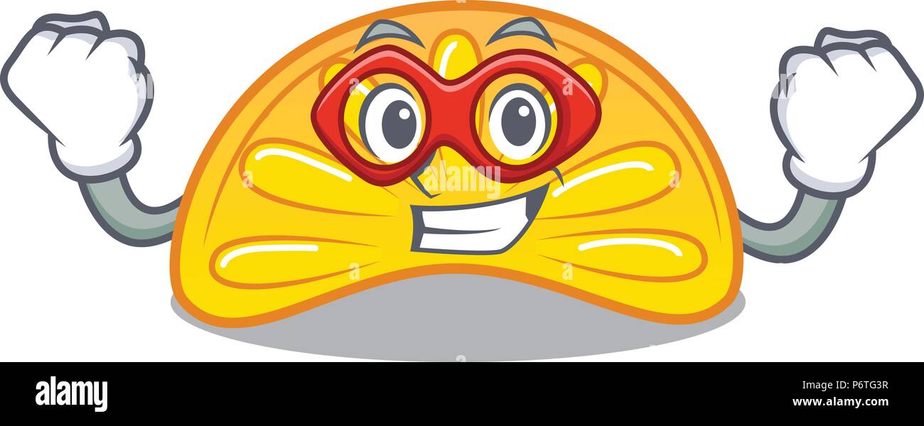 Super hero orange jelly candy character cartoon Stock Vector Image ...