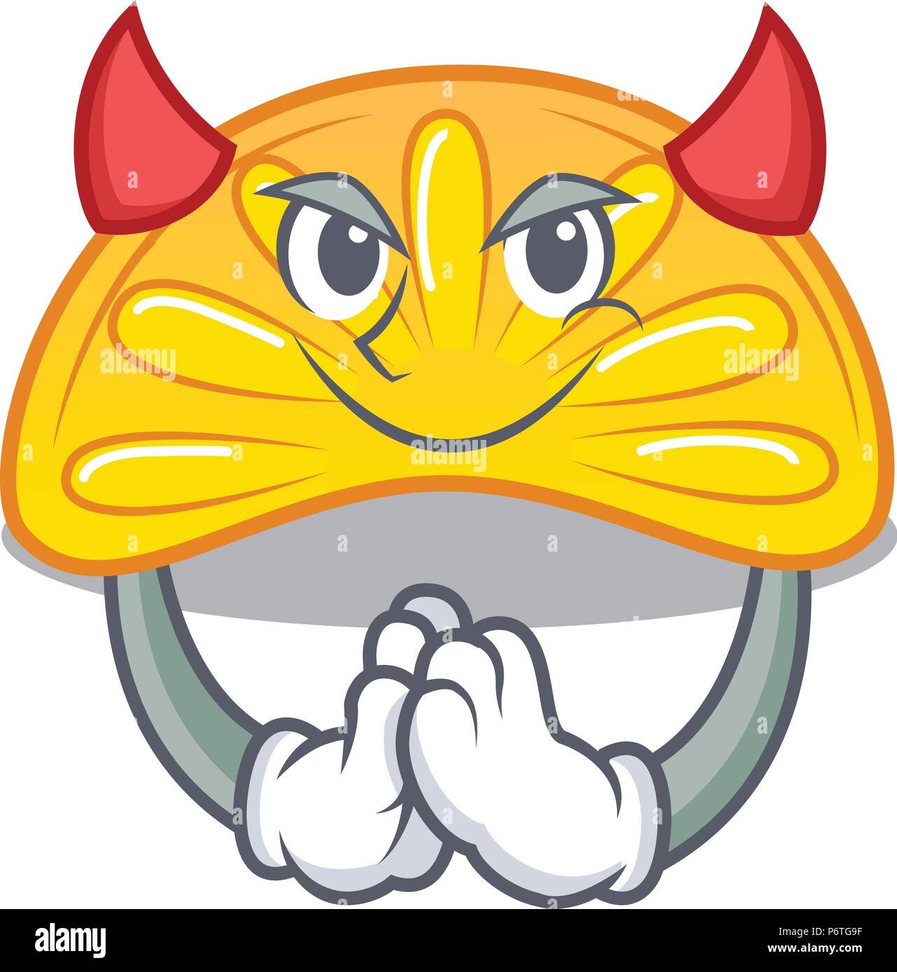 Devil orange jelly candy mascot cartoon Stock Vector Image & Art - Alamy